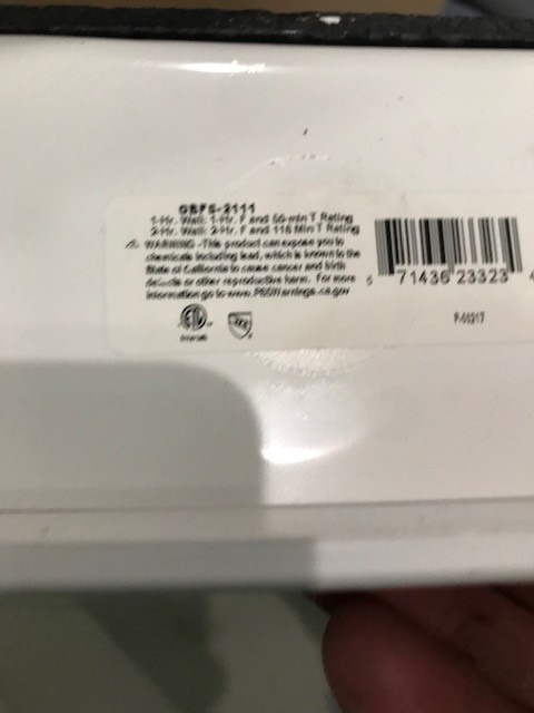 LSP Products White Firestop PVC Assembled Washing Machine Outlet Box | eBay