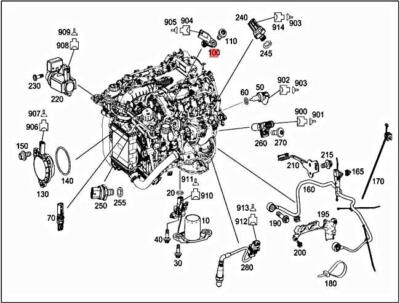 Genuine MERCEDES Position sensor 2769050900 | eBay