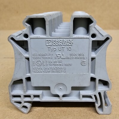 PHOENIX CONTACT IEC 60947-7-1 Terminal Block Type UT-10 6PACK | eBay