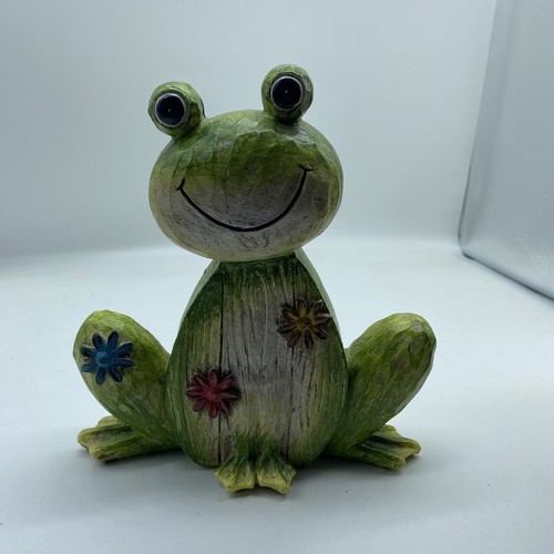 Frog Resin Flowers Spring Decor Super Colorful | eBay