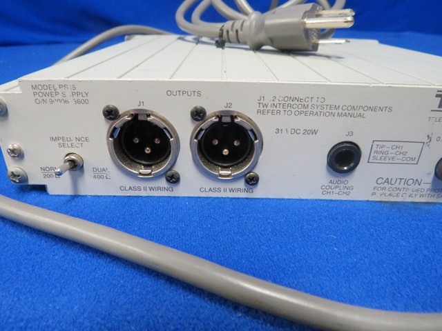 RTS Systems PS15 Power Supply for Intercom 2 Channel for sale online | eBay
