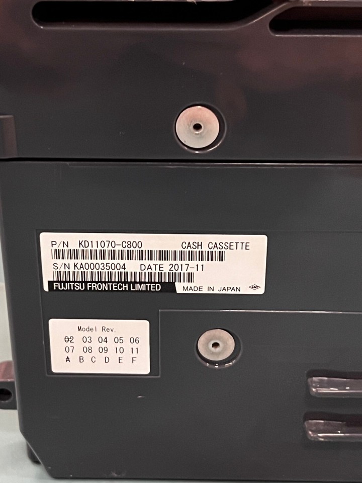 FUJITSU KD11070-C800 Cassette for F100 & F400 Bill Dispensers | eBay