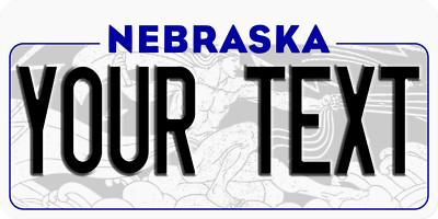 Nebraska CUSTOM Aluminum Car License Plate Personalized | eBay