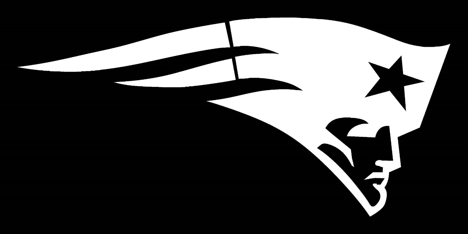 Patriots Black And White Logo