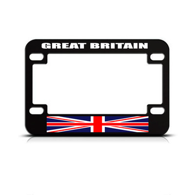 Metal Bike License Plate Frame Great Britain Flag Country Motorcycle ...