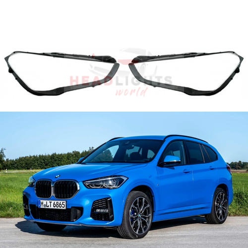 Headlight lens cover for BMW X1, F48, F49 LCI (2019-2021) - left side ...