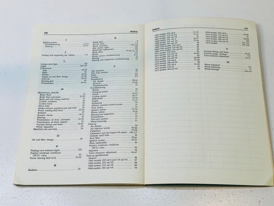 Dodge Service Repair Shop Workshop Maintenance Manual Book D100 A100 ...
