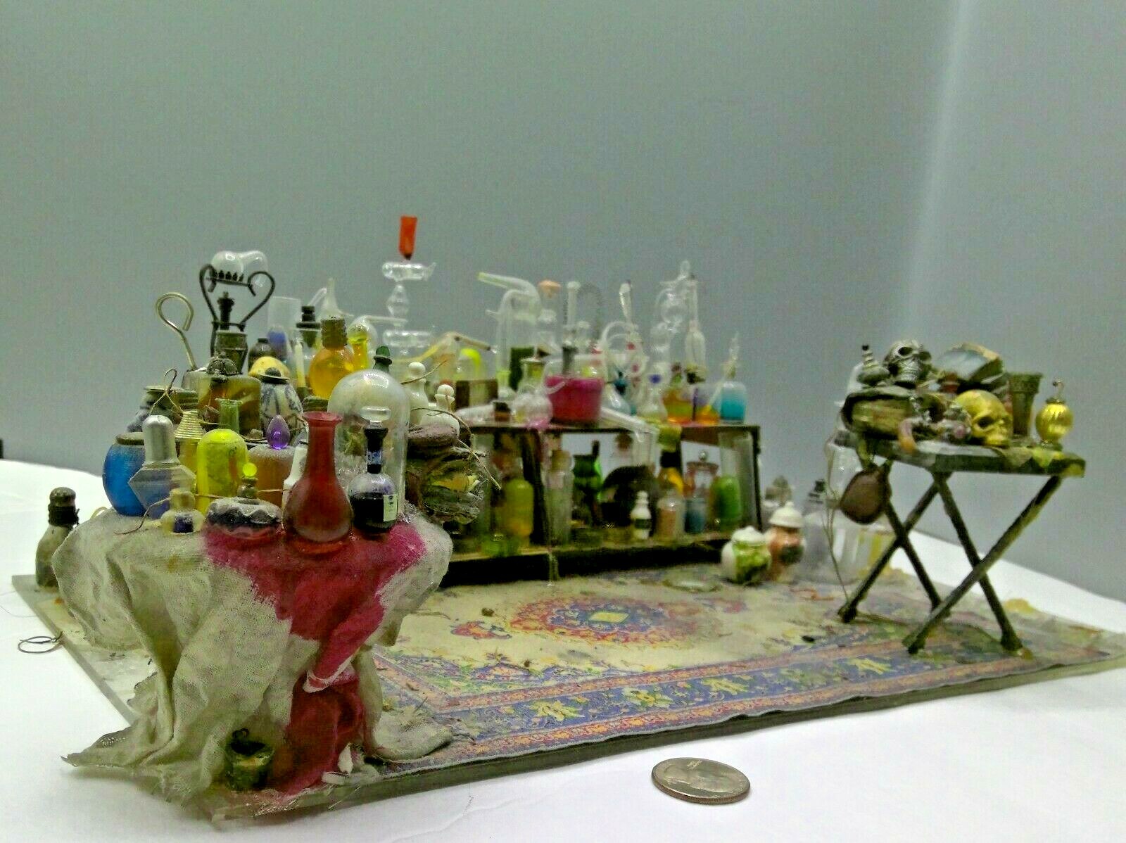 COLLECTIBLE, HANDMADE, OOAK RARE LABORATORY DIORAMA 3 PIECES ONLY ONE ...