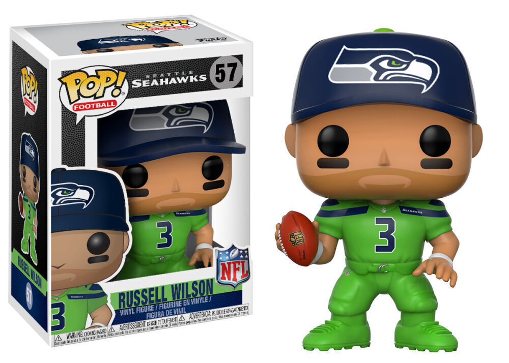 Funko Pop! Vinyl: Russell Wilson (Seahawks Color Rush) for sale online ...