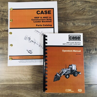 Case 480F Loader Backhoe 480LL Loader Landscaper Manual Parts Operators ...