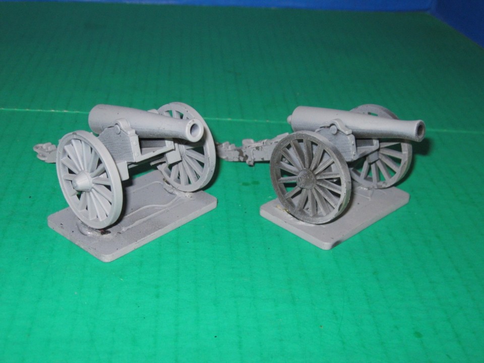 Wargaming Civil War Confederate Soldiers 54mm Plastic Figures Artillery ...