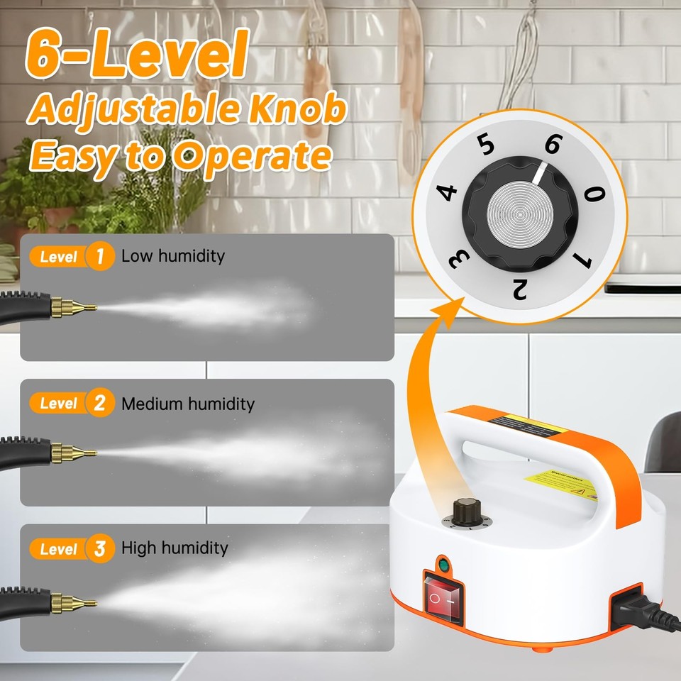 4.5BAR Handheld Steam Cleaner, 2500W Portable Steam Cleaner for Home ...