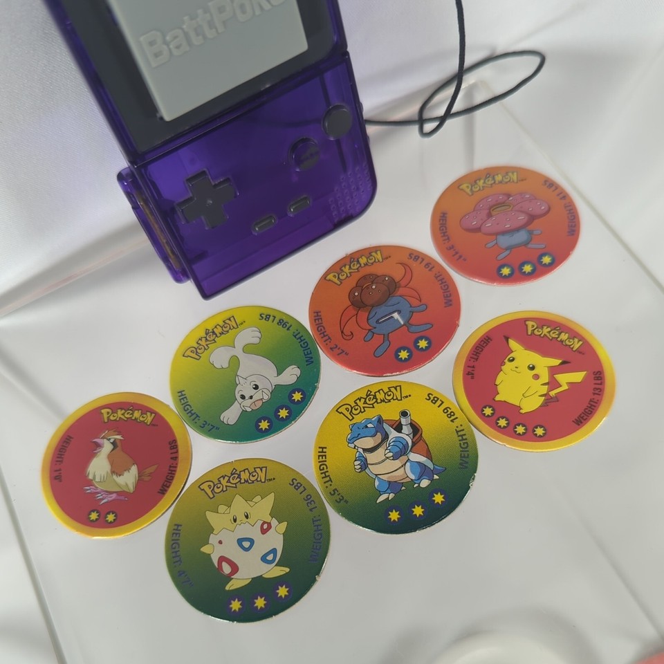 Vintage 1998 Pokemon Battle BattPoke Purple Poke Ball Blaster Toy w ...