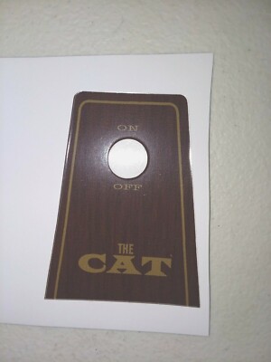 Cat minibike engine kill switch plate sticker - New replaces vintage ...