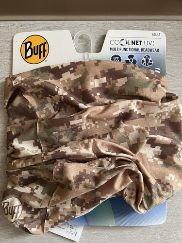 Buff CoolNet Cooling UPF Lightweight Neck Gaiter Pixels Desert Camo NWT ...