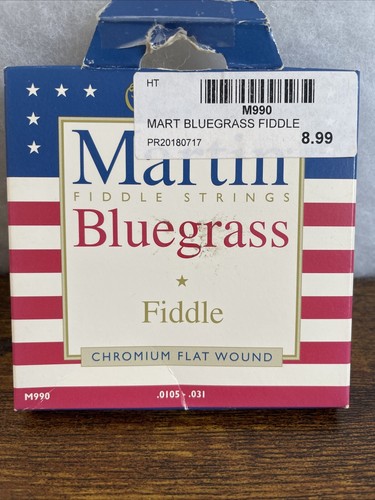 Martin Fiddle Strings Bluegrass Chromium Flat M990 | eBay