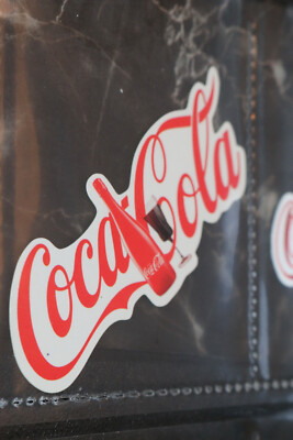 Coca Cola Vintage Stickers Decals writing Bottle Laptop Window Bumper ...