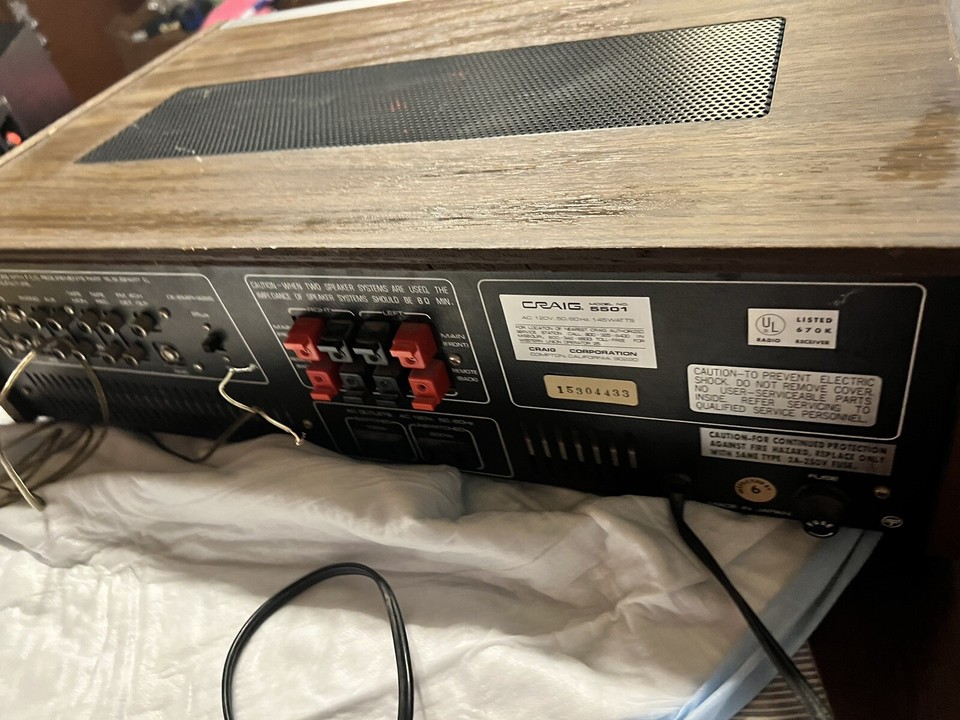 VINTAGE CRAIG 5001 STEREO RECEIVER multiplex , GREAT SOUND! | eBay