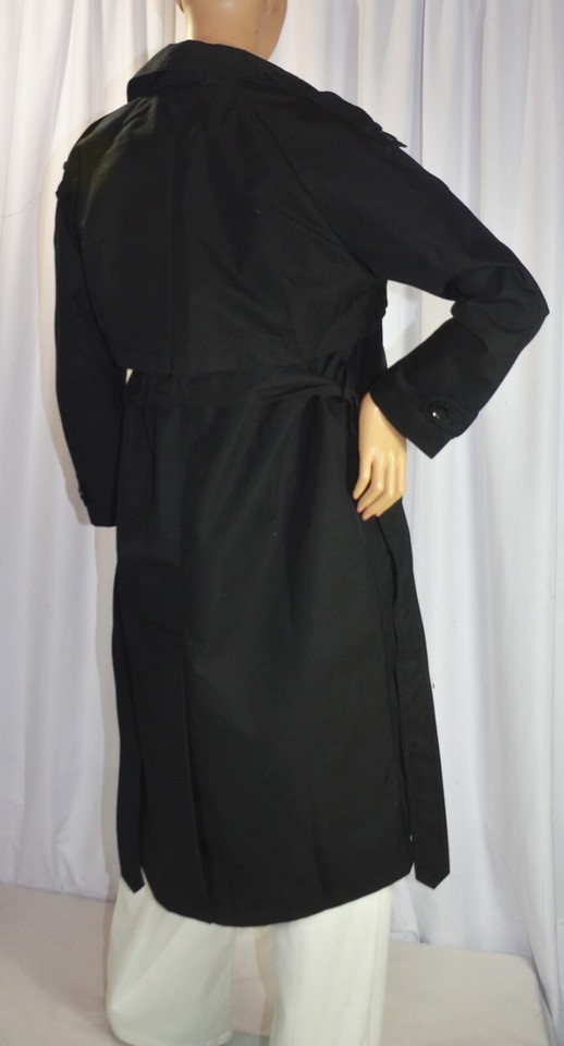NWT $230 Banana Republic Black SP S Petite Timeless Trench Coat ...