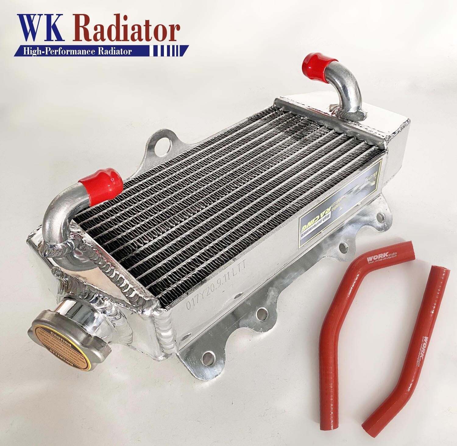 Oversized Radiator+red Hose for Yamaha YZ85 2002-2020 2003 2004 2005 ...
