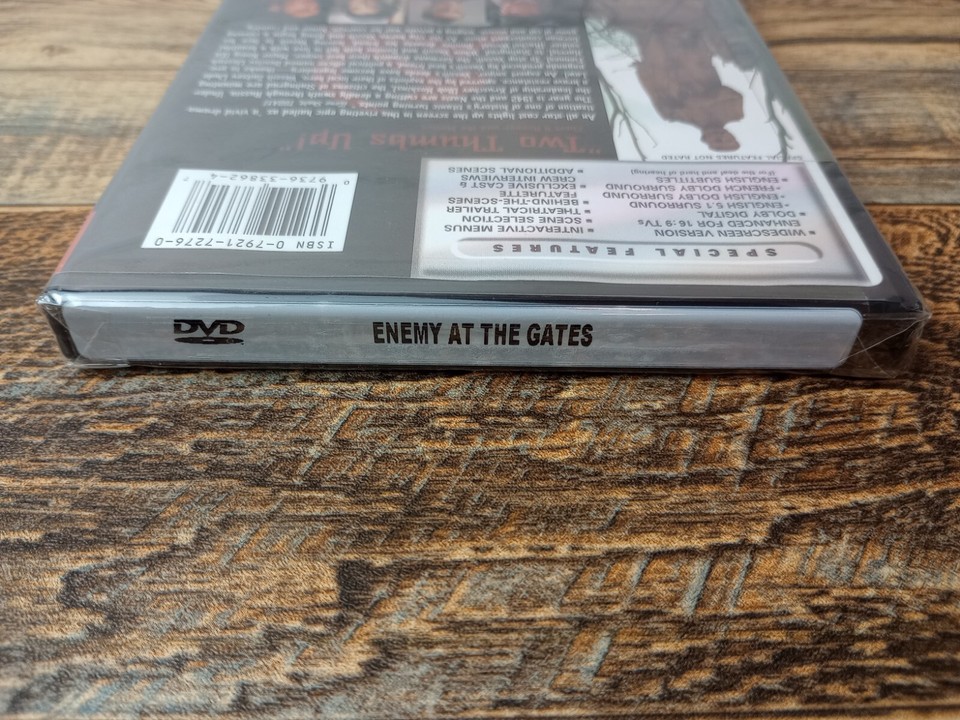 Enemy At The Gates DVD 2001 Jude Law Rachel Weisz Action War Thriller ...