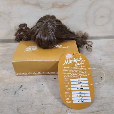 Monique Collection Doll Wig, Kristy Sz. 7-8 Brown | eBay