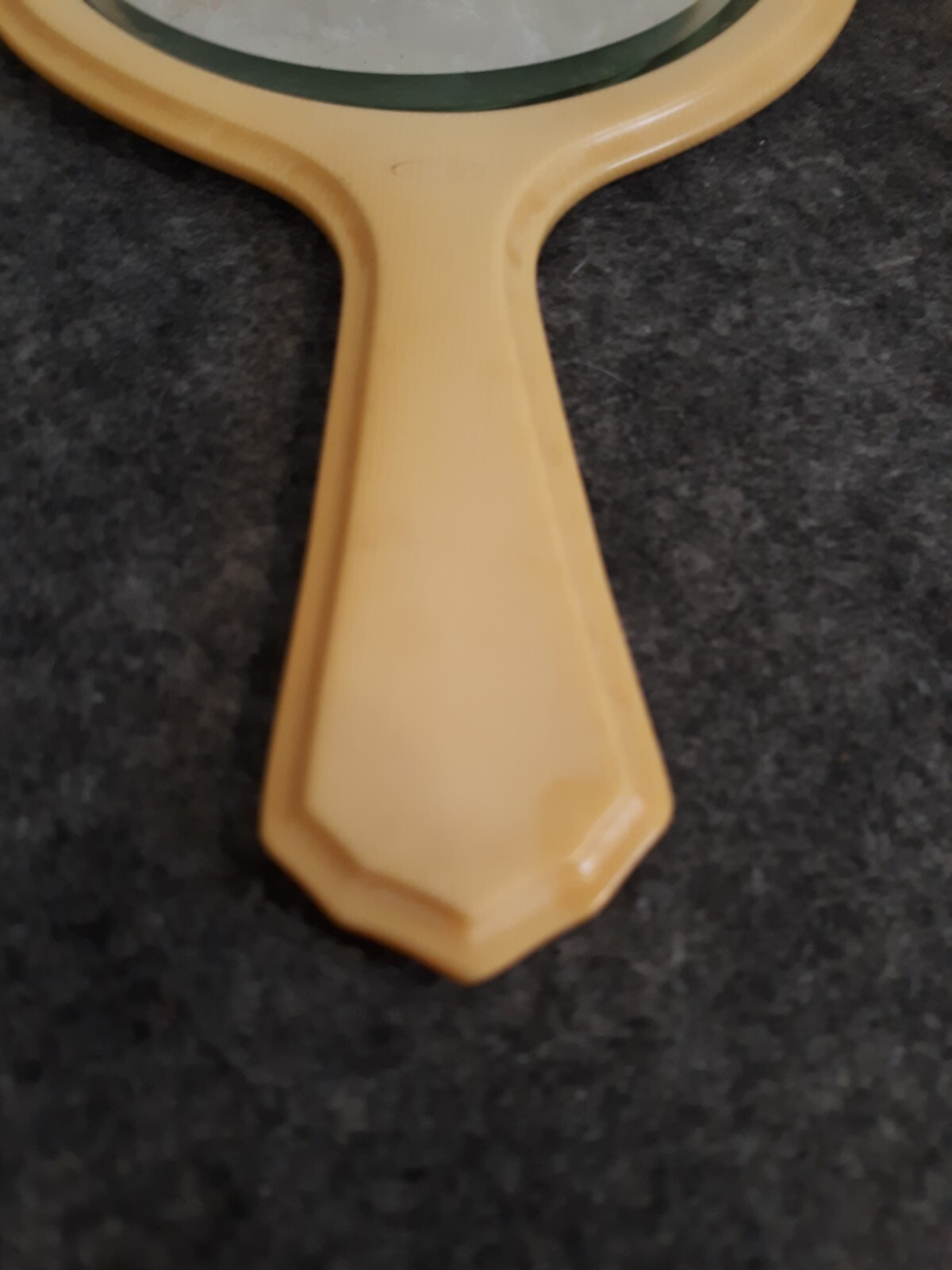 Vintage Art Deco Du Barry Py-Ra-Lin Ivory Celluloid Hand Held Beveled ...