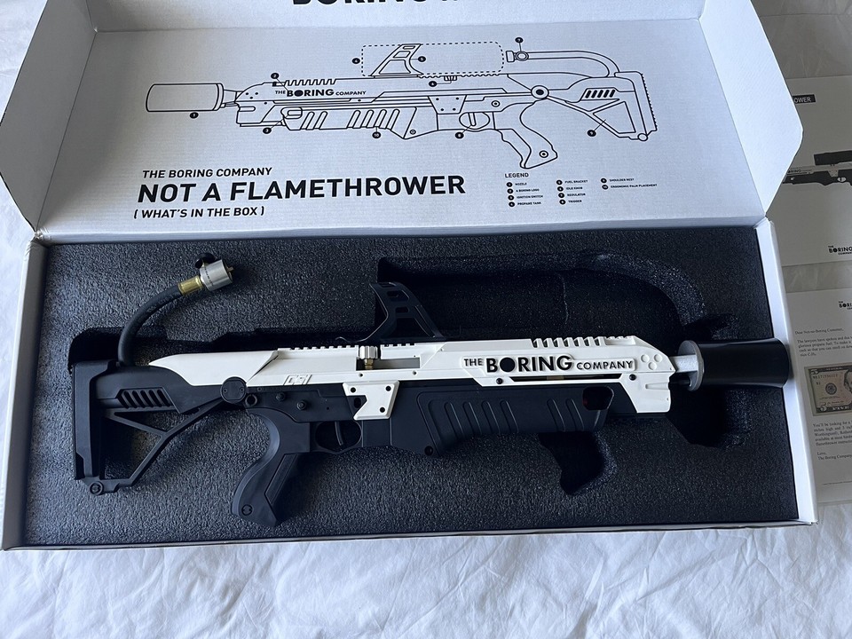 The Boring Company Not A Flamethrower #03846 New Unused Open Box Elon ...