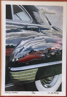 Dan D. McCrary 14 x 11 Matted #17 of 500 Signed Automotive Art Partly ...