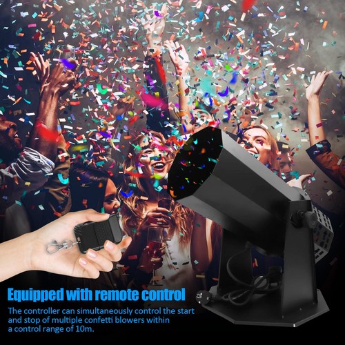 Lighting Remote Control Electric Paper Spray Machine Confetti Machine ...