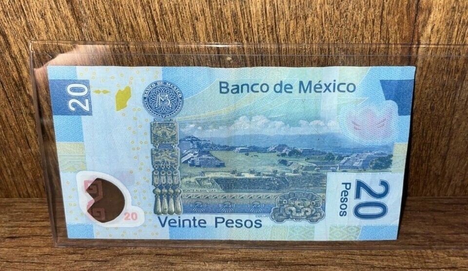 Mexico 20 Peso Mexican Currency Note Veinte Pesos Banknote Benito ...