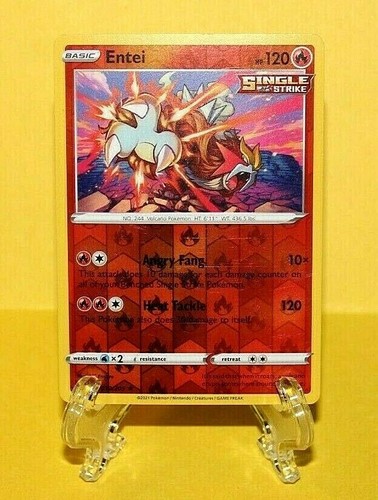 Entei HP120 2021 Collectible Pokemon*Single Strike* Trading Card | eBay