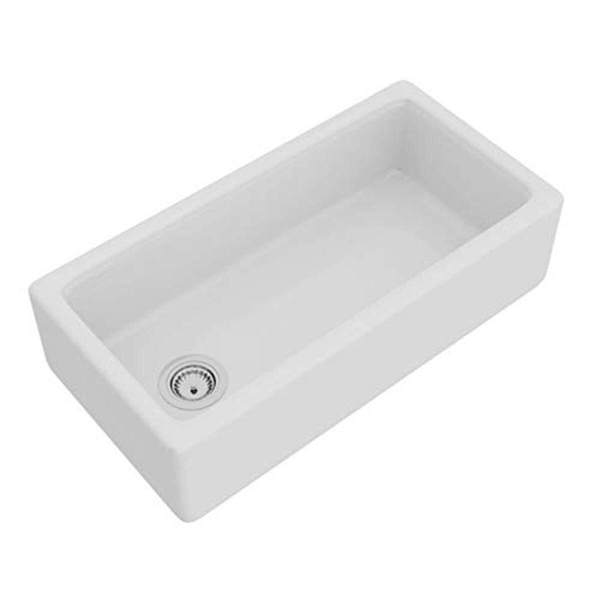 Rohl RC3618WH FIRECLAY Kitchen Sinks, 36-Inch by 18-Inch by 10-Inch ...