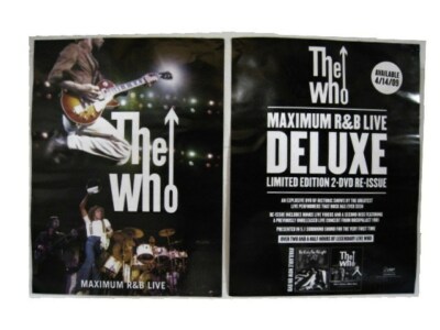 The Who Poster Maximum R&B Live Deluxe | eBay