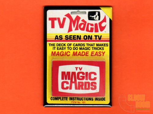 TV Magic Cards 2x3" fridge/locker magnet box art vintage Marshall ...