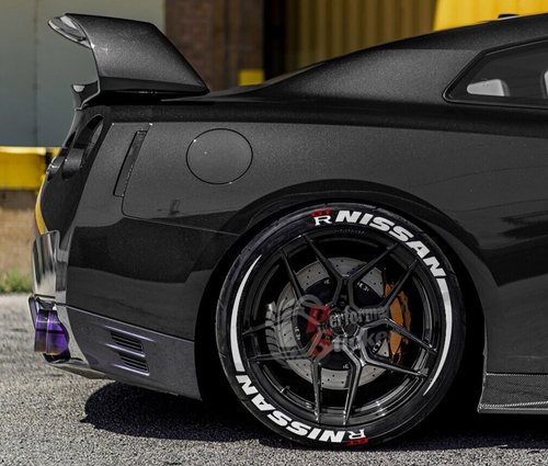 Tire Lettering for GTR R35 Decal Sticker 1.00" SET fit 15"-22"FAST ...
