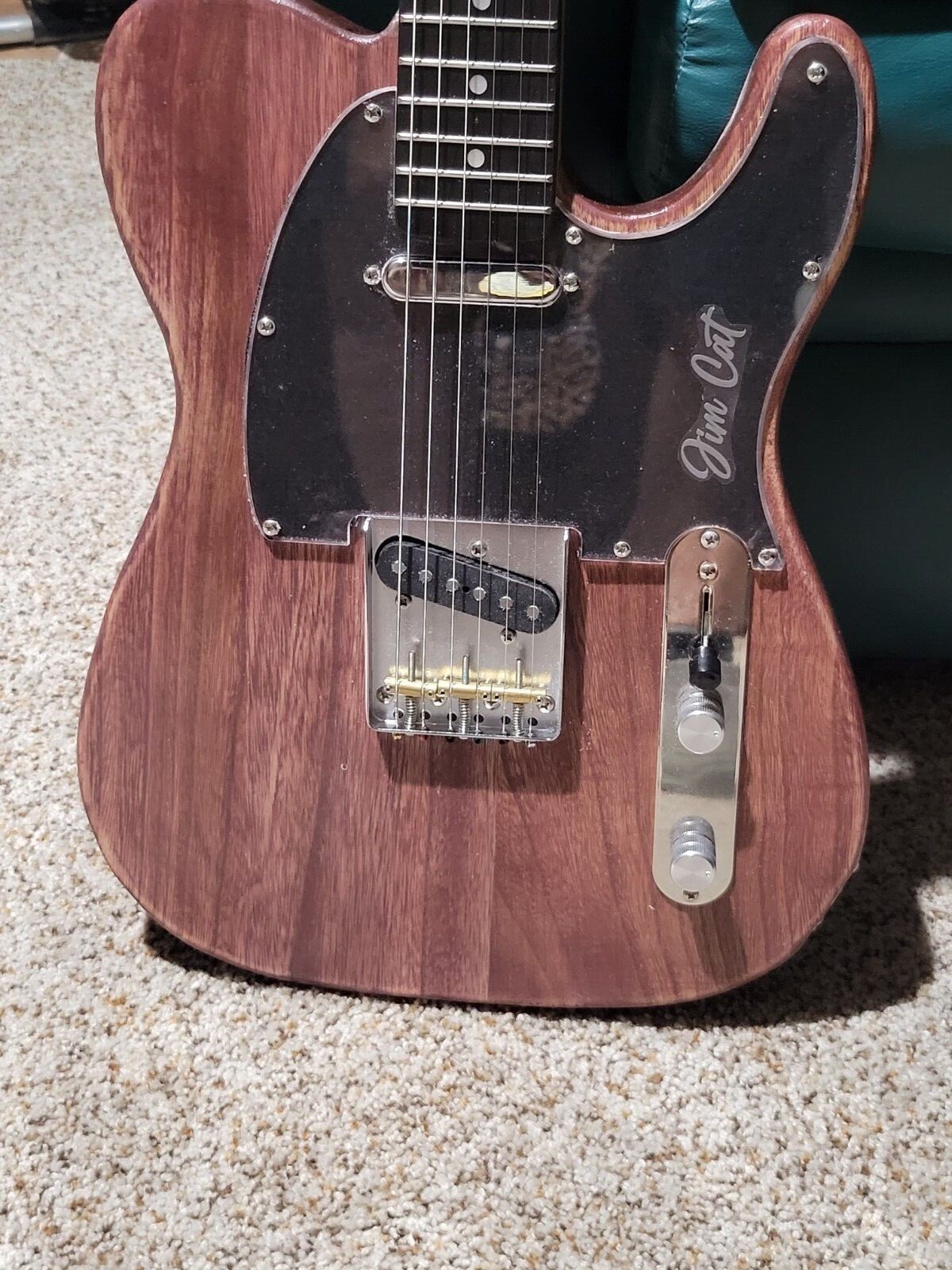 Telecaster Dark Walnut with CTS pots with push/pull, lollar pickups | eBay