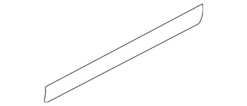 OEM Jaguar F-pace X761 Front Right Door Lower Molding T4A13118 Genuine ...