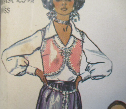 Simplicity Pattern 9111 Misses Front Wrap Skirt Blouse Vest Sash Size ...