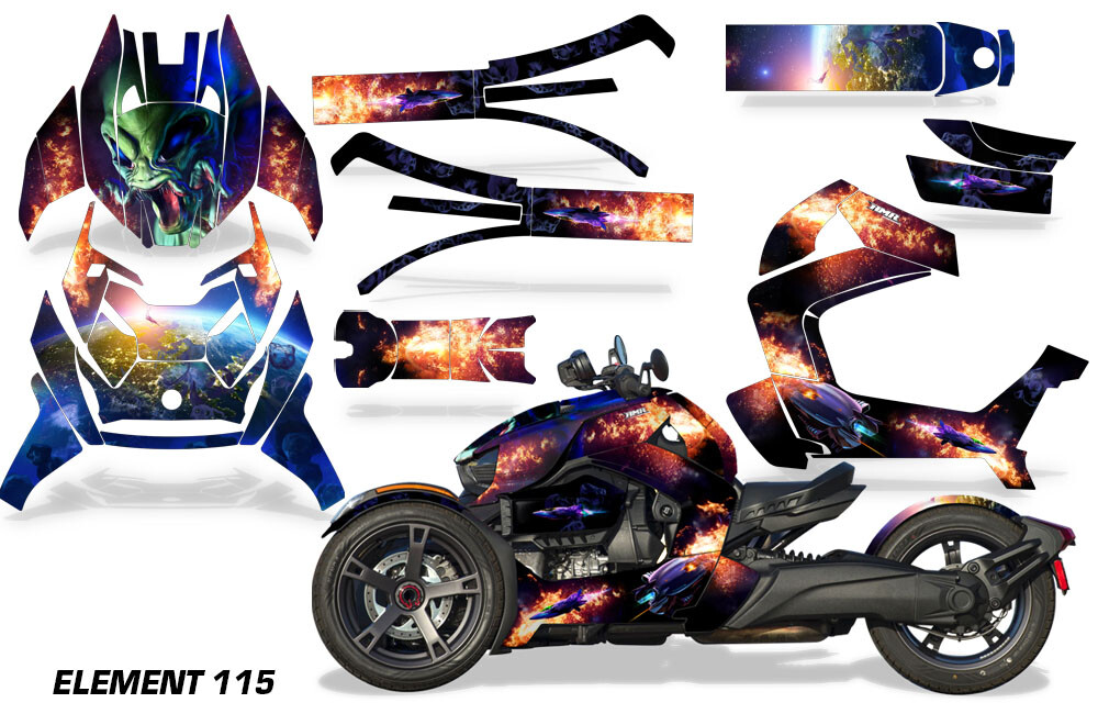 Graphic Stickers Decals for Can-Am Ryker Rally 2022 & Up Element 115 | eBay