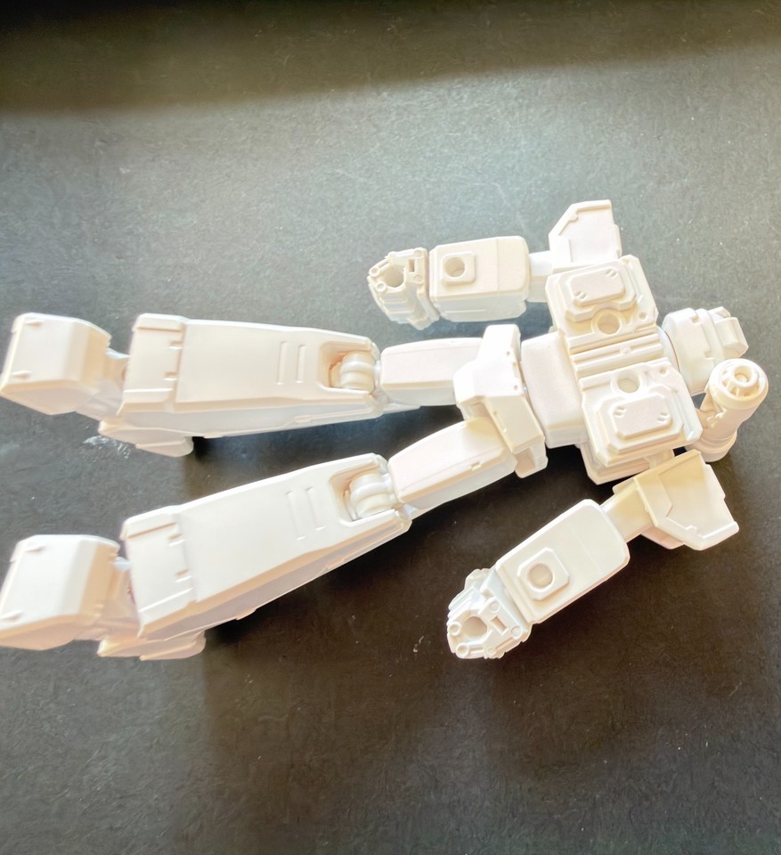 Blokees Transformers Galaxy soundwave white prototype 4.33in Rare Model ...