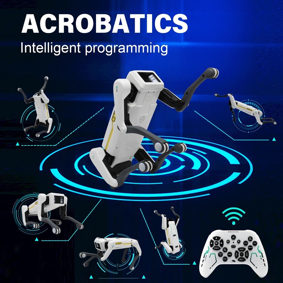 Intelligent AI RC Robot Dog Voice Control APP Remote Programmable ...