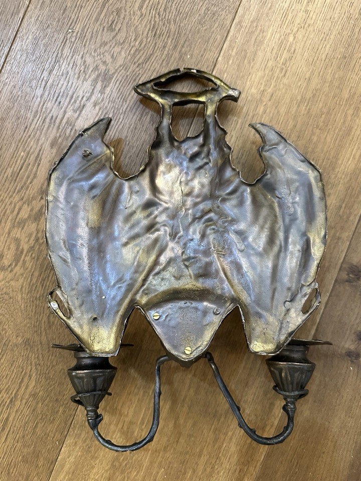 Bronze Bat Wall Sconce Light Liberty Gothic Style County House | eBay UK