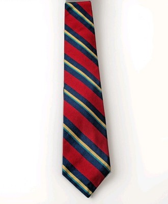 Ferrell Reed Bright Red Blue Neck Tie Silk Repp Striped Suit Hand Made ...