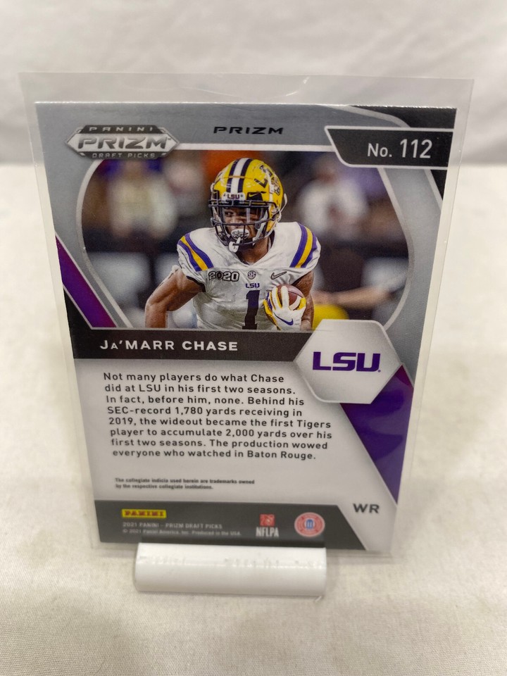 2021 Panini Prizm Draft Picks RC Jamar Chase #112 Green Prizm LSU ...