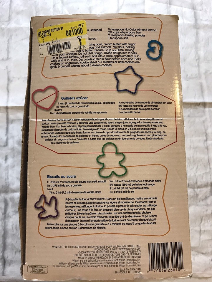 Wilton 101 Piece Cookie Cutter Set Cookies Crafts Food Colorful Gift | eBay