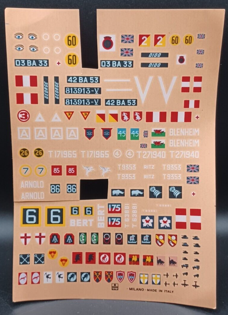 ESCI | No. ? | 1:35 British Armored Vehicles Decals | eBay