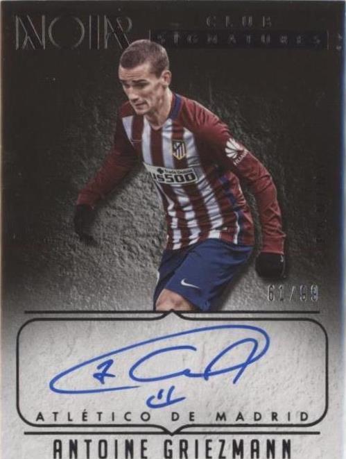2016-17 Panini Noir - Club Signatures Antoine Griezmann #CL-AG /99 (AU ...