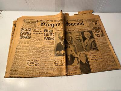 1935 Jan 3 Newspaper: Oregon Journal : Lindbergh Story Is Told | eBay