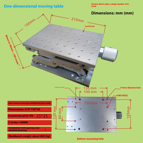 2 Axis Moving Table Portable Cabinet Case Welding XY Table for Laser ...